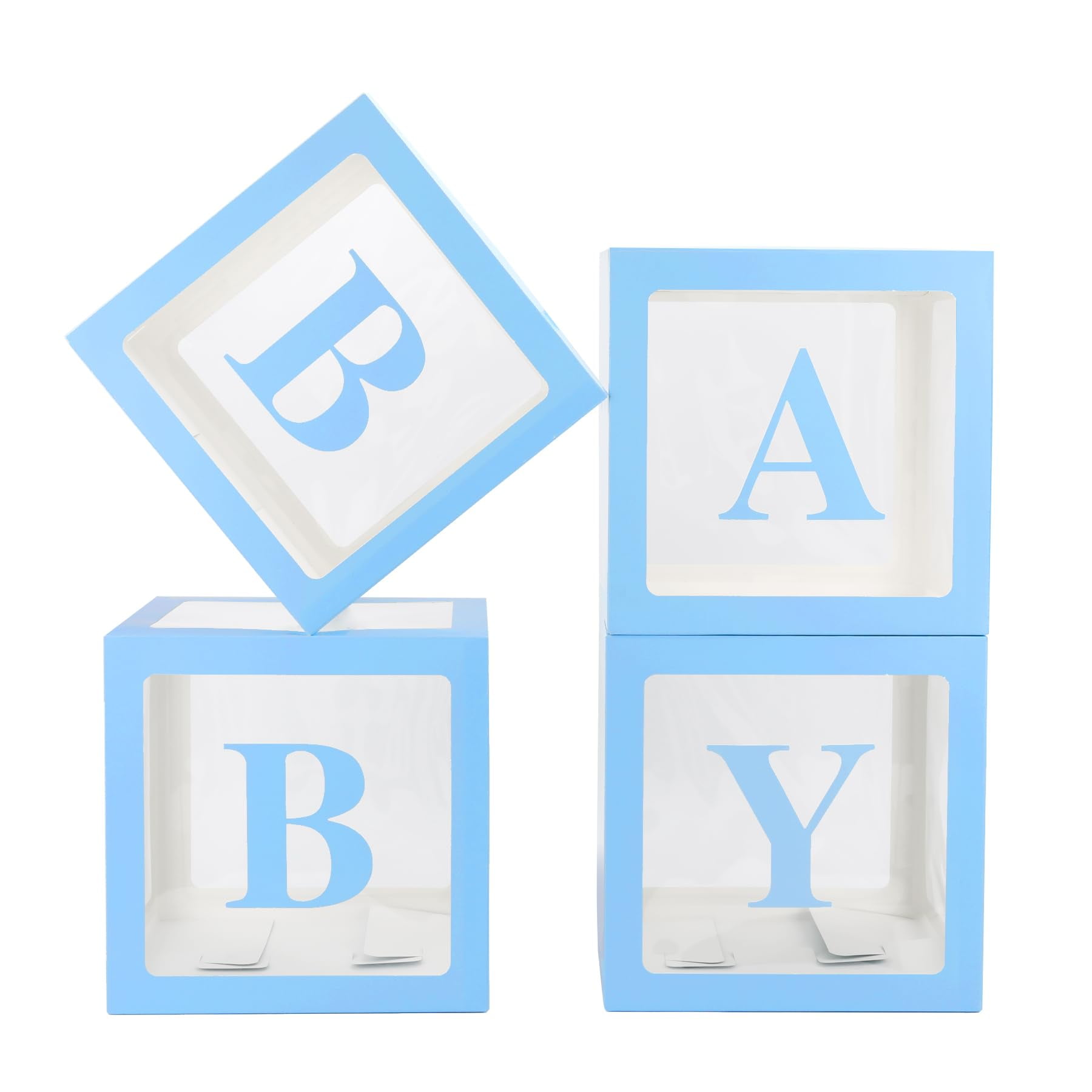 CJT Clear Baby Boxes with Letters for Baby Shower,Baby Shower ...