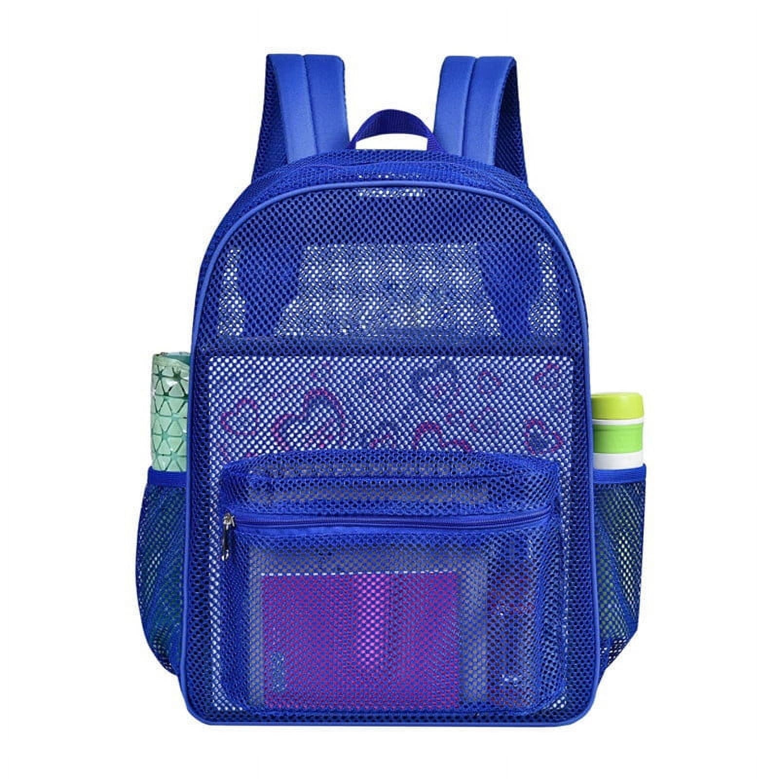 CJUAN Transparent Mesh Backpacks,Mesh See Through Backpack with Padded ...