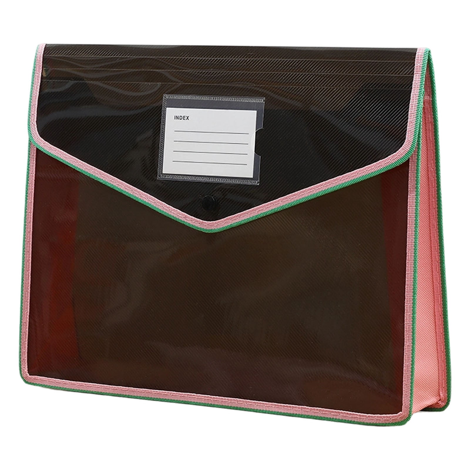CJWD A4 Size Expanding Document Envelope, Color-Edged Plastic File ...