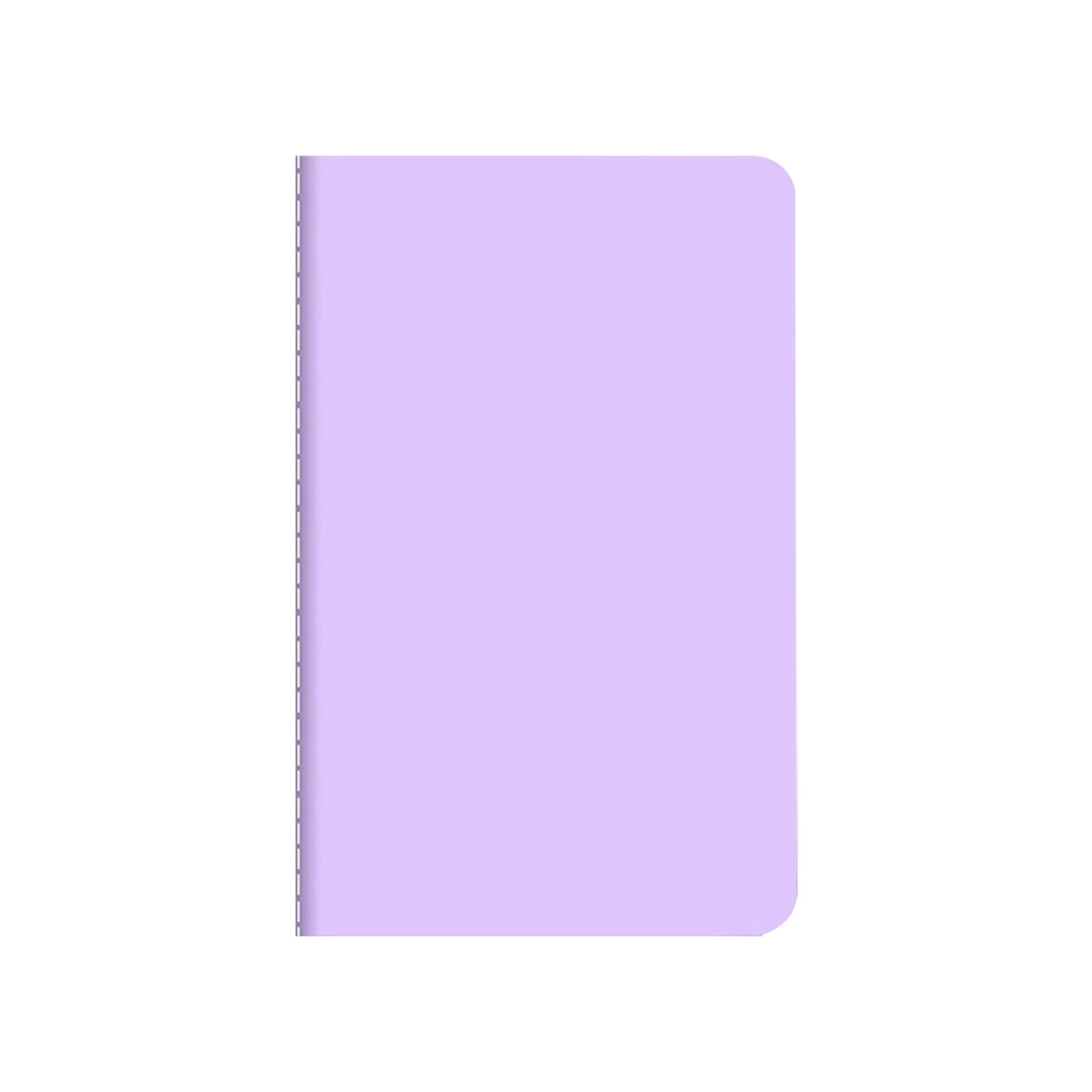 CJWD Light Purple Mini Composition Book, Aesthetic A6 Ruled Notepad ...