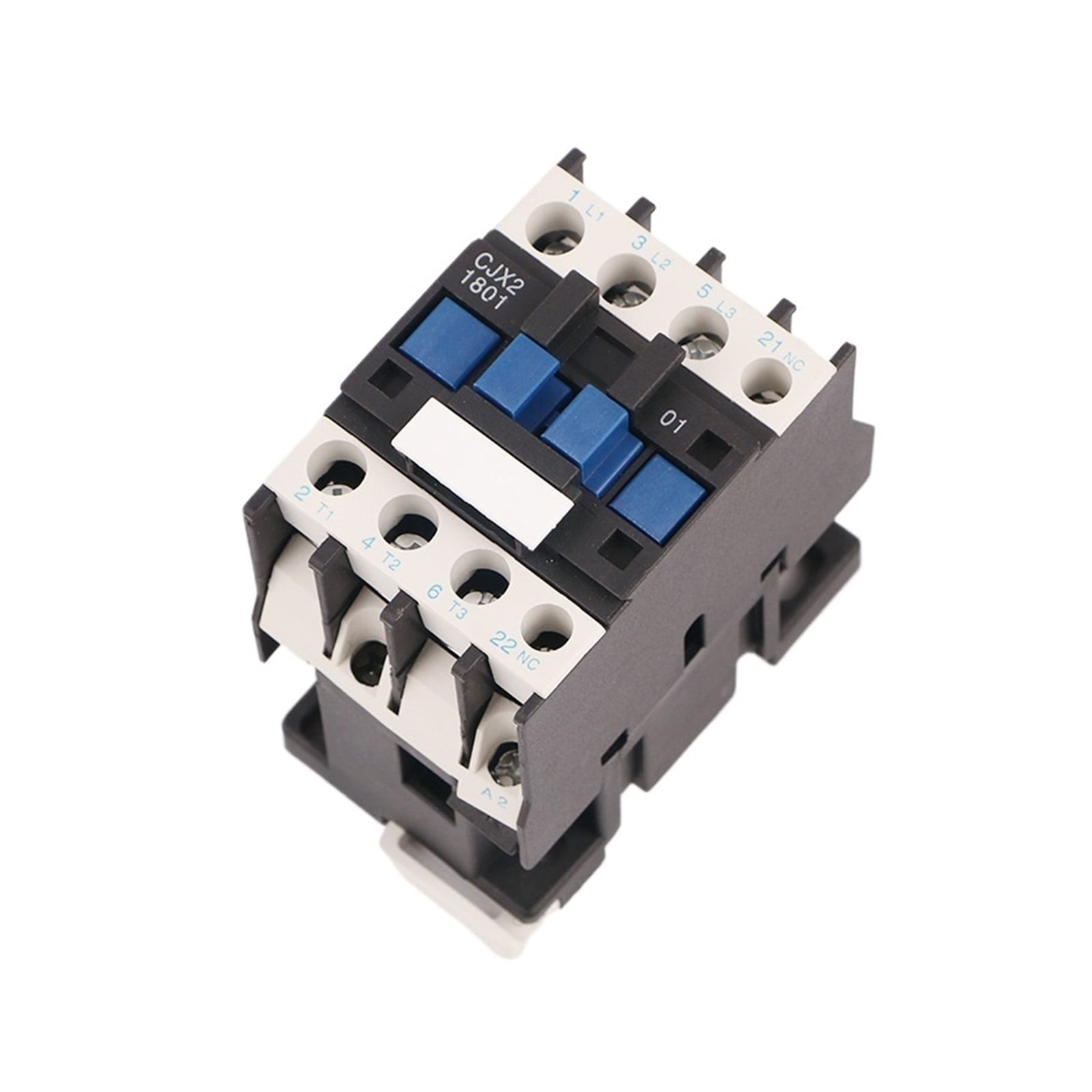 CJX2-1810 AC Contactor 18A 3 Phase 3-Pole NO Din Rail Mounted 3P+1NO Normal Open ,Replace Most ...