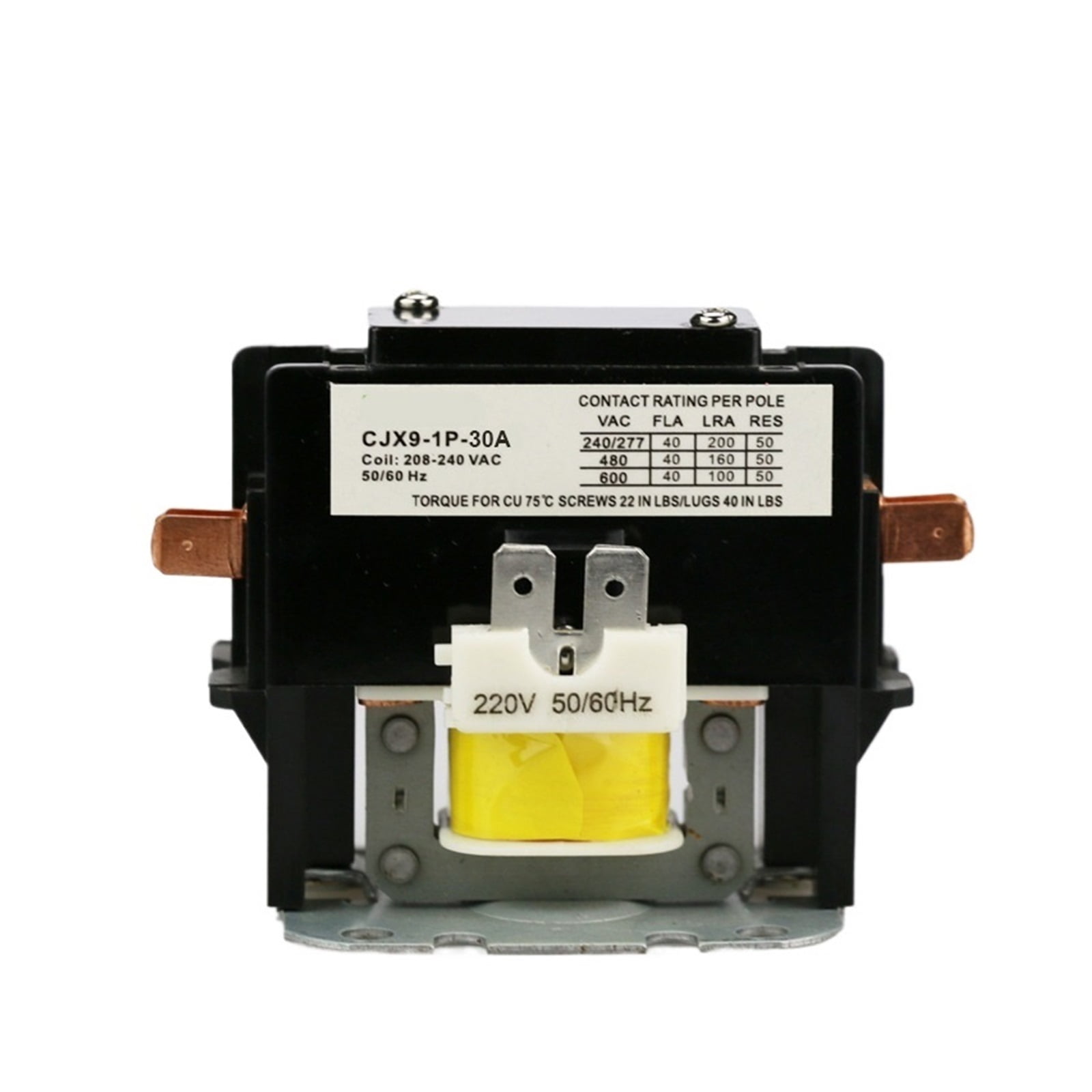 CJX9 Series 1P 30A AC Air Conditioner AC Contactor Single Pole Air ...