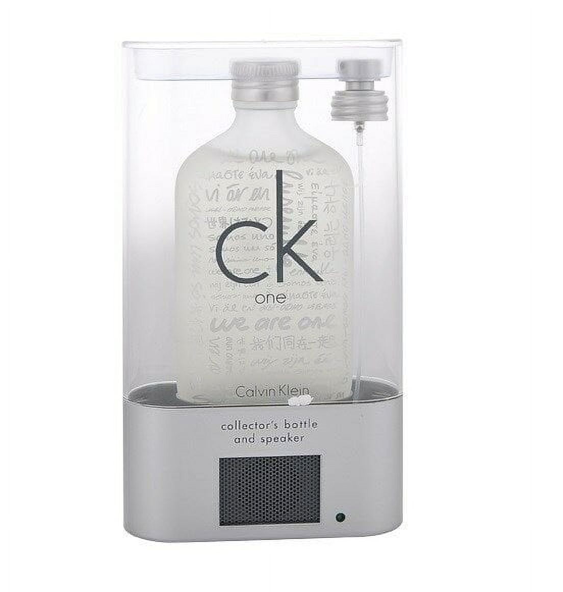 CK ONE by Calvin Klein 3.4 oz EDT splash Collectors Bottle + Speaker ...
