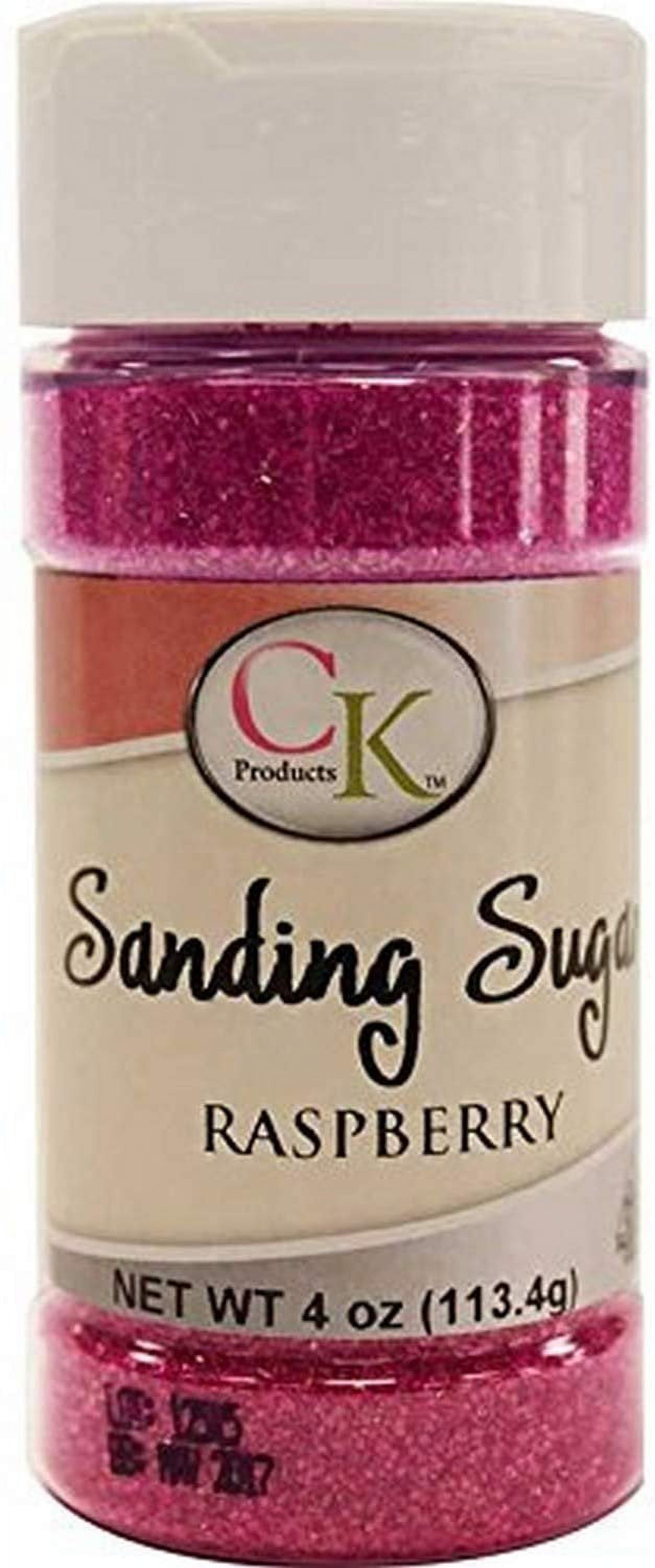 CK Products Cake Decorating Sanding Sugar Bottle, 4 oz, Raspberry ...