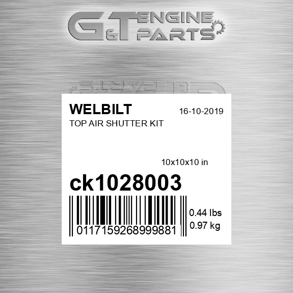 CK1028003 TOP AIR SHUTTER KIT fits Welbilt (New OEM) - Walmart.com