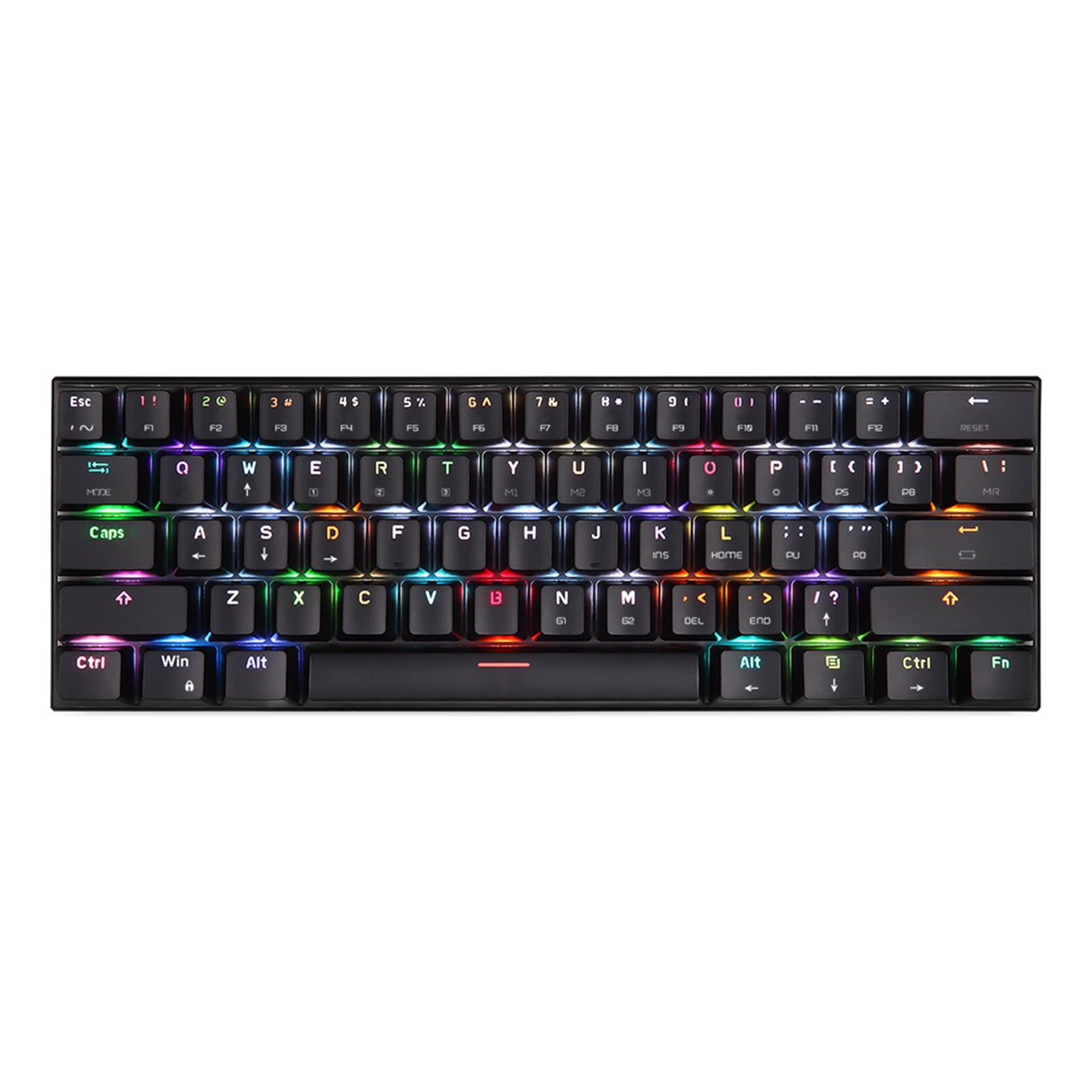 CK62 Wireless Wired Keyboard Dual Mode RGB Lighting Effect Ergonomic ...