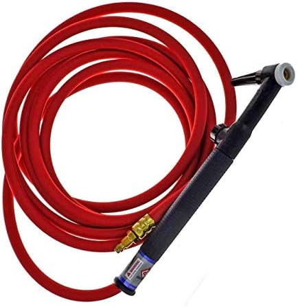 CK9 Air Cooled TIG Torch Kit, Flex Valve, 125A, 12.5', 1-Pc, Super-Flex ...