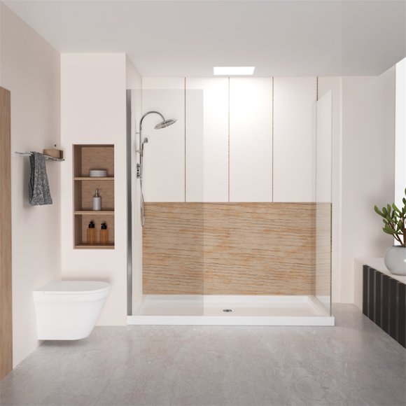 Double Threshold Shower Base