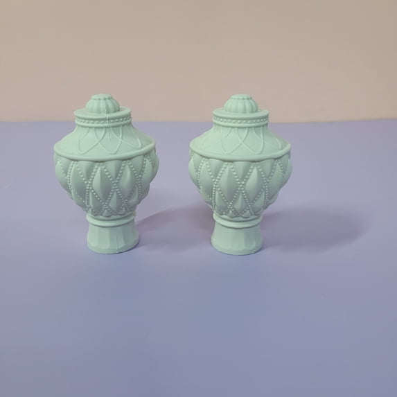 CKDFNSDTK Decorative window finials Decorative Curtain Rod End Set (2 ...