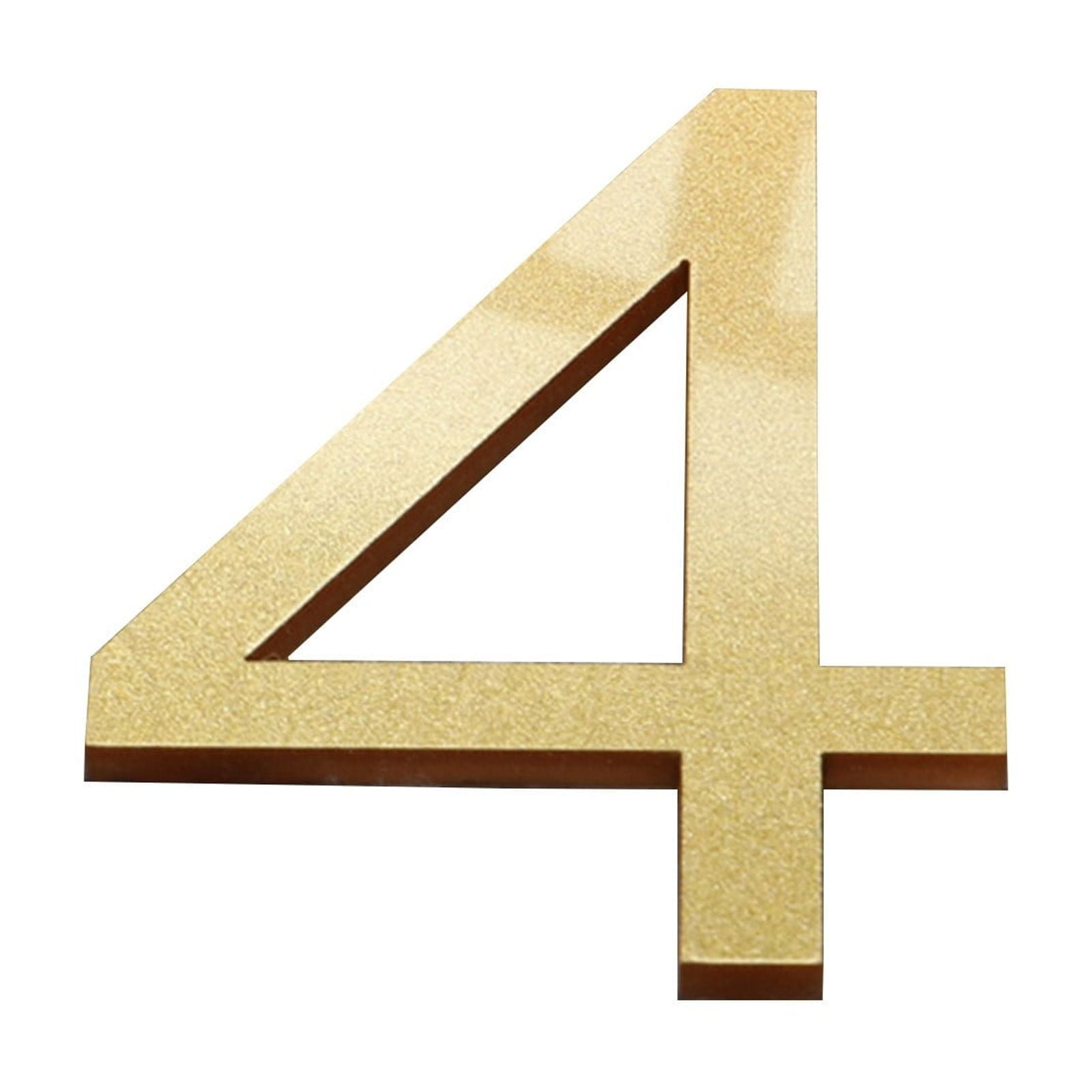 CKDOHAPEL Acrylic Three Digital Sticker Antique Bronze Gold/silver ...