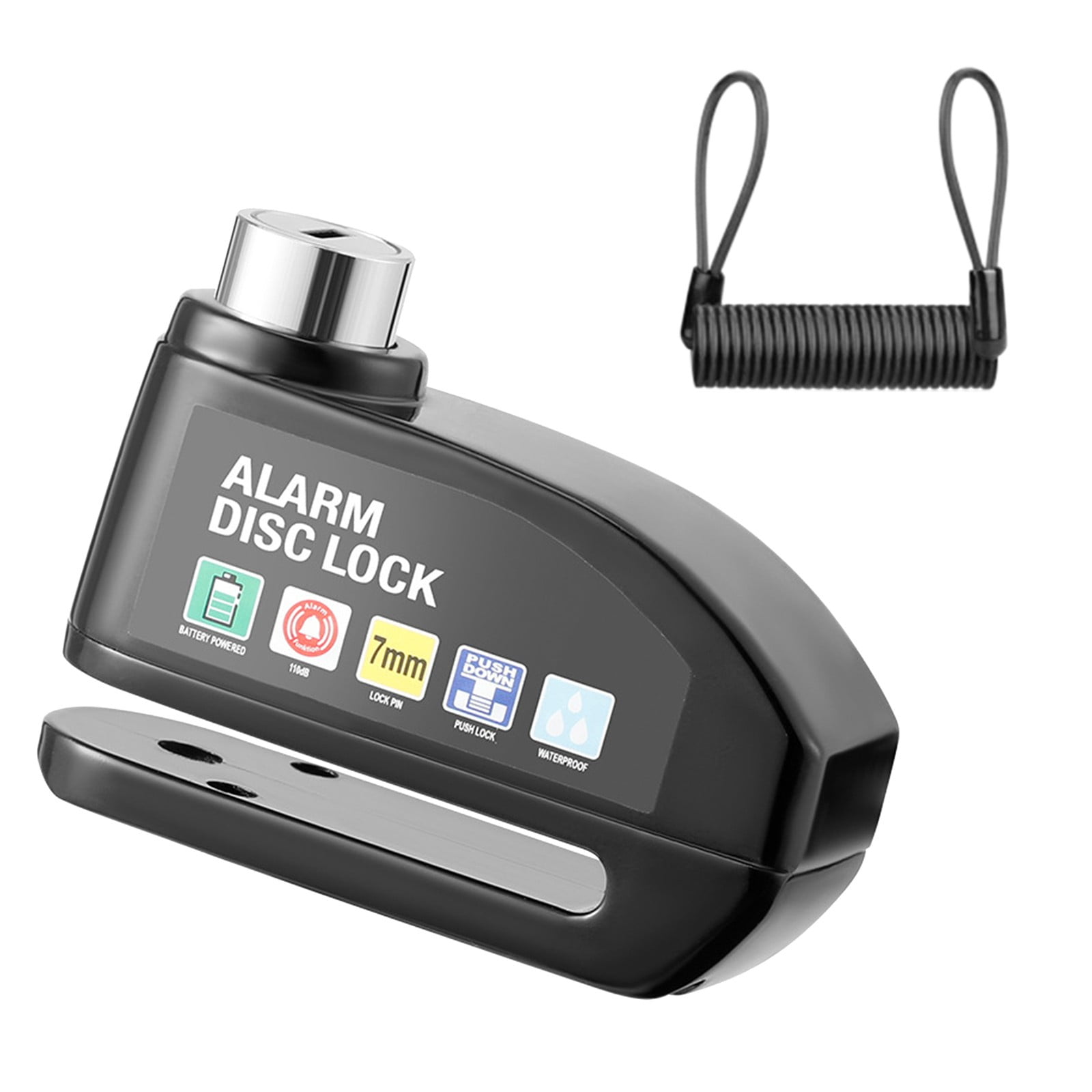 CKDOHAPEL Bike Disc Brake Lock Alarm Bike Motorcycle Brake Prevention ...