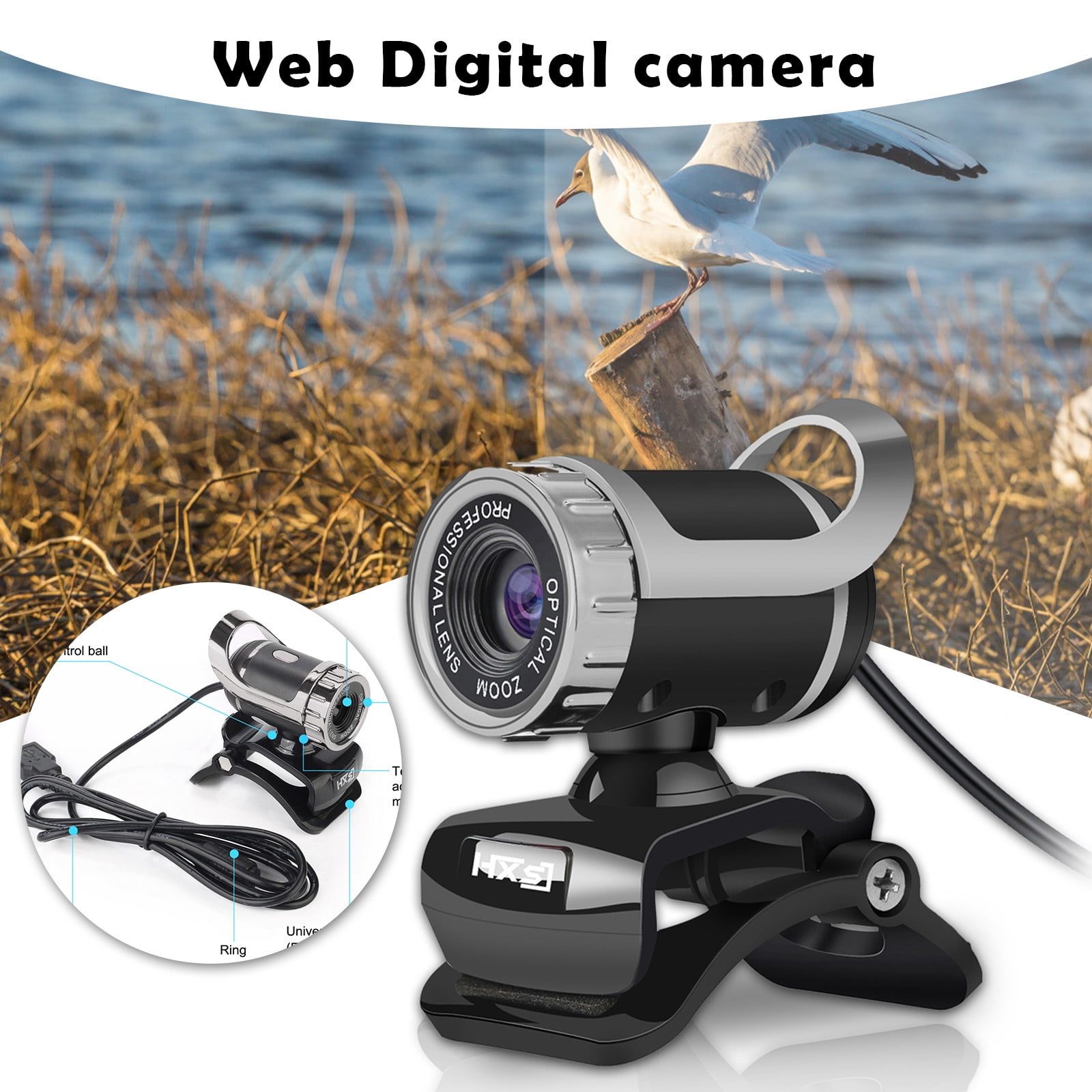 CKDOHAPEL Built in Microphone Microphone Plug and Play 480p Desktop ...