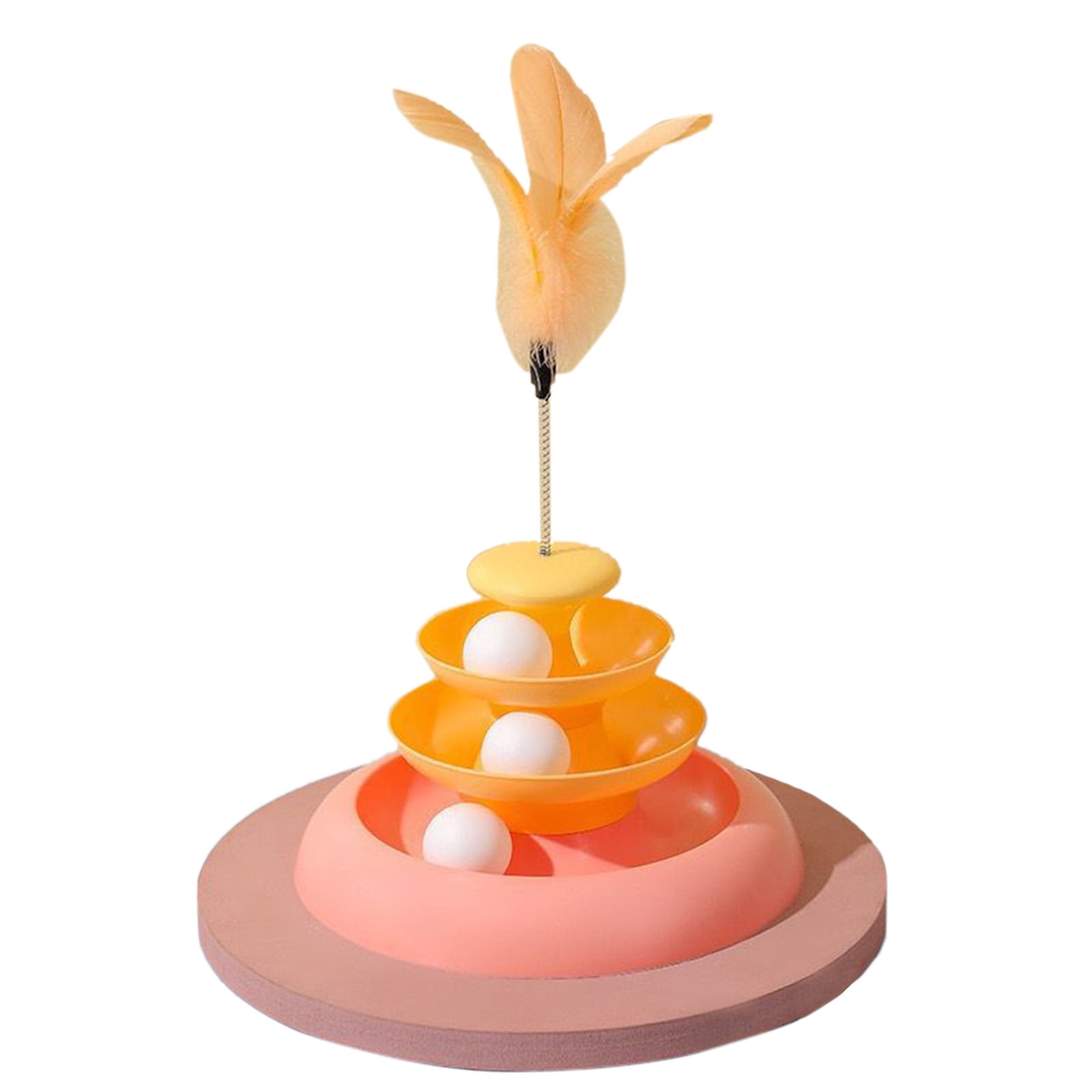 CKDOHAPEL Cat Toy Roller Cat Track Toy for Indoor Cats Funny with ...