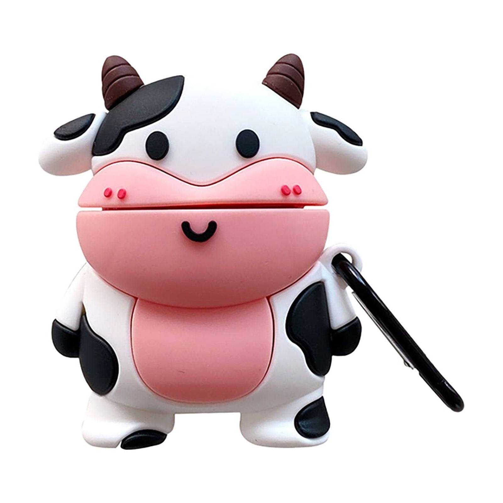CKDOHAPEL Cute 3D Cartoon Cow Design Earbuds Silicone Soft Rubber ...