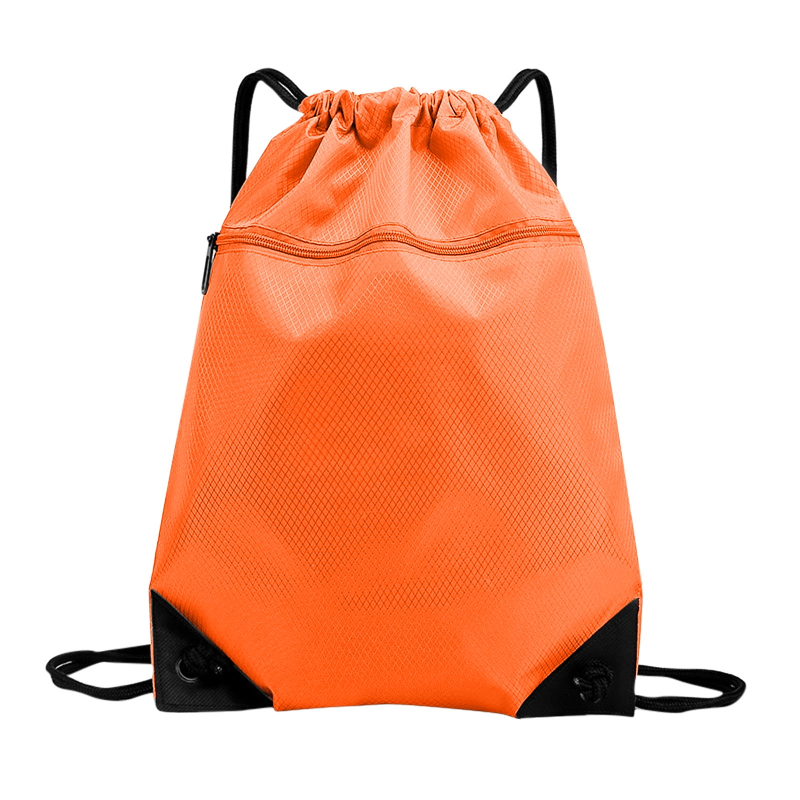CKDOHAPEL Drawstring Backpack Sports Bag with Front Zipper Pocket and ...
