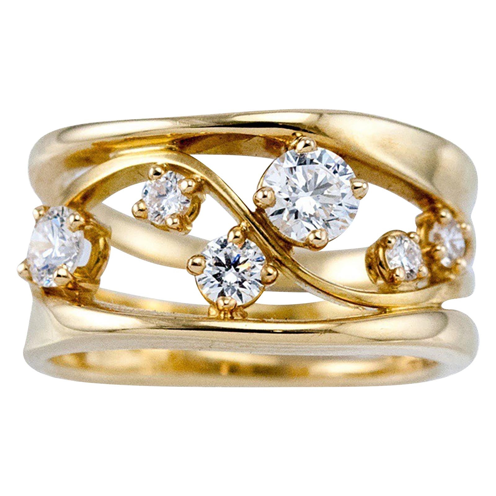 CKDOHAPEL Engagement Round Cut Zircons Women Wedding Rings Jewelry ...