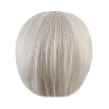 XIAQUJ Fashion Women's Full Bangs Wig Short Wig Straight Wig Styling ...