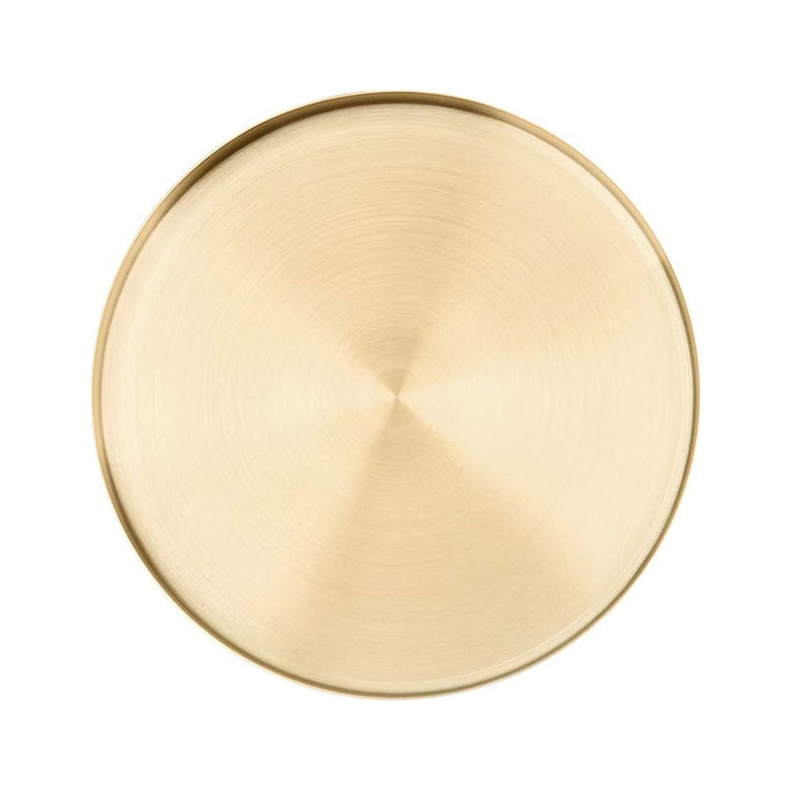 CKDOHAPEL Golden Stainless Steel Round Straight Side Tray Storage ...