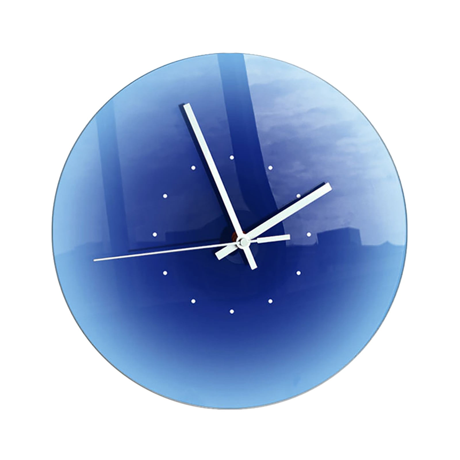 CKDOHAPEL Gradient Clock Desktop Background Purpose Wall Clock Kitchen ...