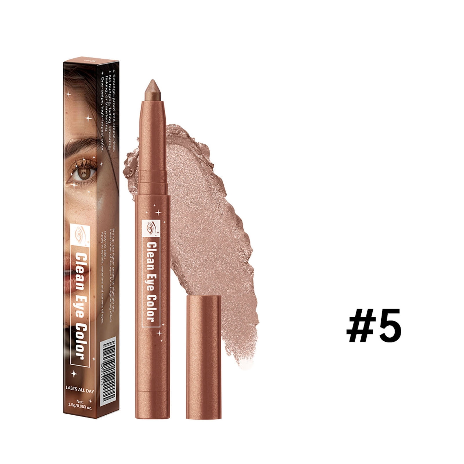 CKDOHAPEL Lazy Eye Shadow Stick Easy to Color Glitter Pearl Eye ...