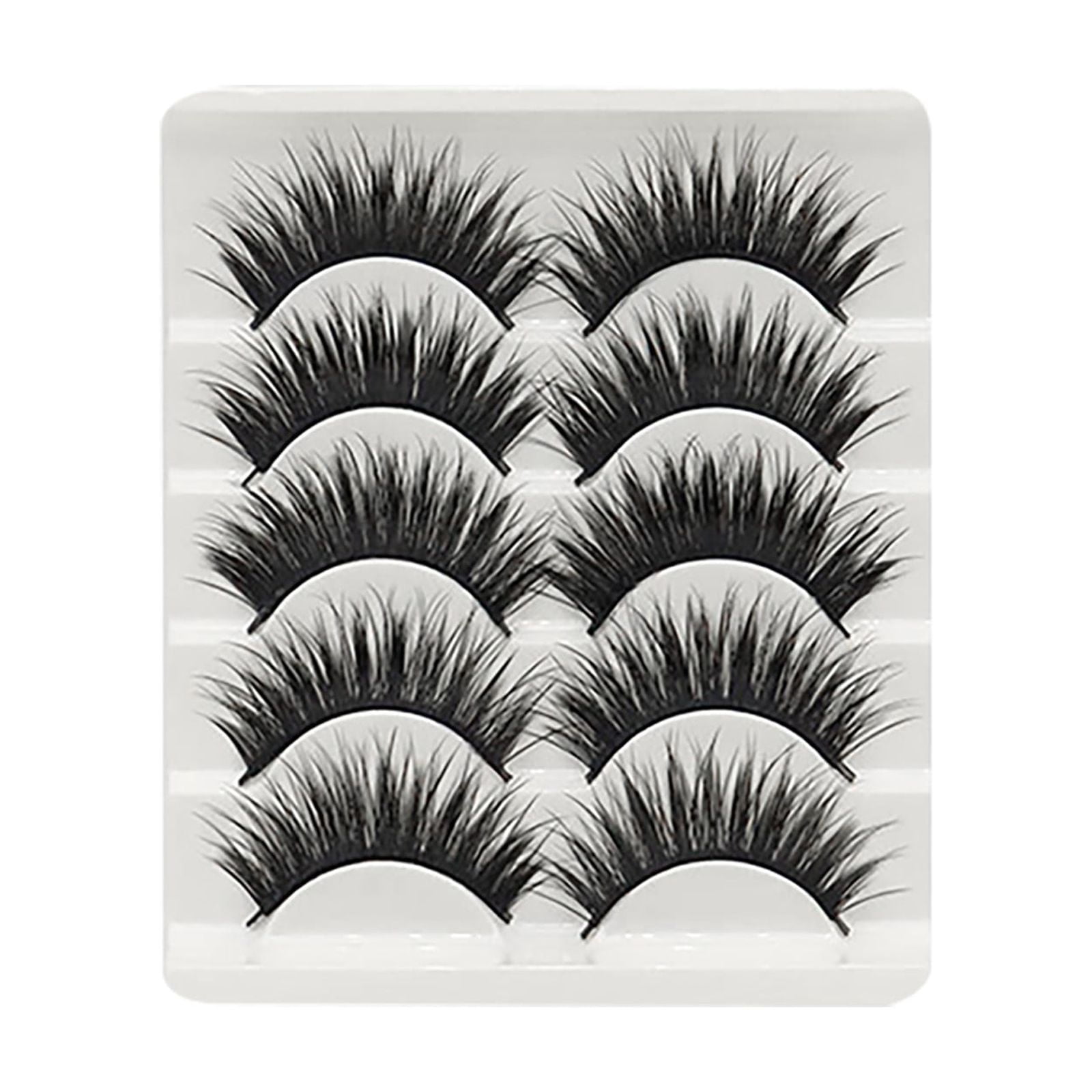 CKDOHAPEL Mixed Coloured Eyelashes Thick Eyelash Reusable Lashes Wispy ...