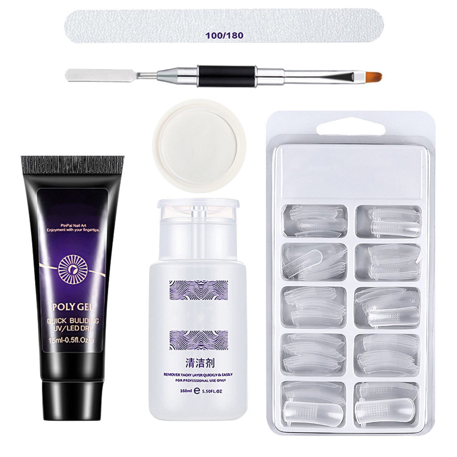 CKDOHAPEL Nail Extension Fiber Set Fiberglass Nails Extension Glue 30ml ...