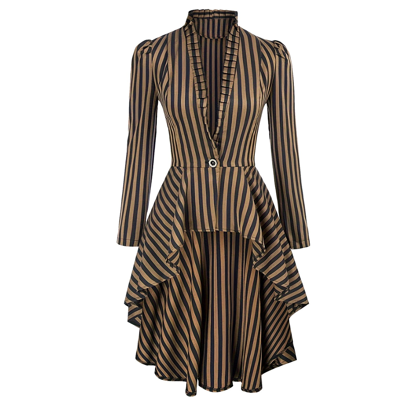 CKDOHAPEL Omen's Jacket Retro Gothic Tailcoat Long Sleeved Tailcoat ...