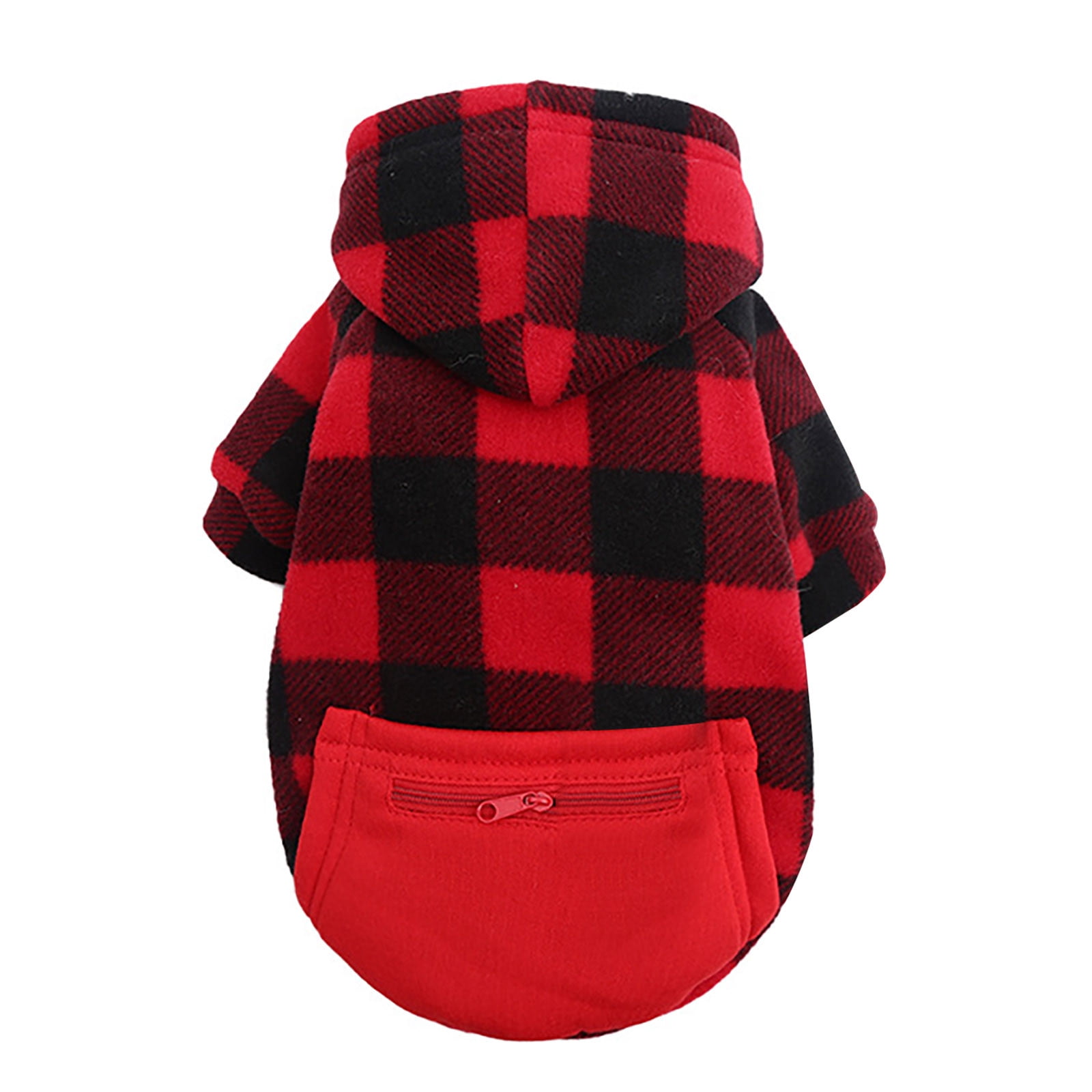 CKDOHAPEL Plaid Zipper Pocket Weiwang Size Dog Clothes Cat Pet Clothes ...