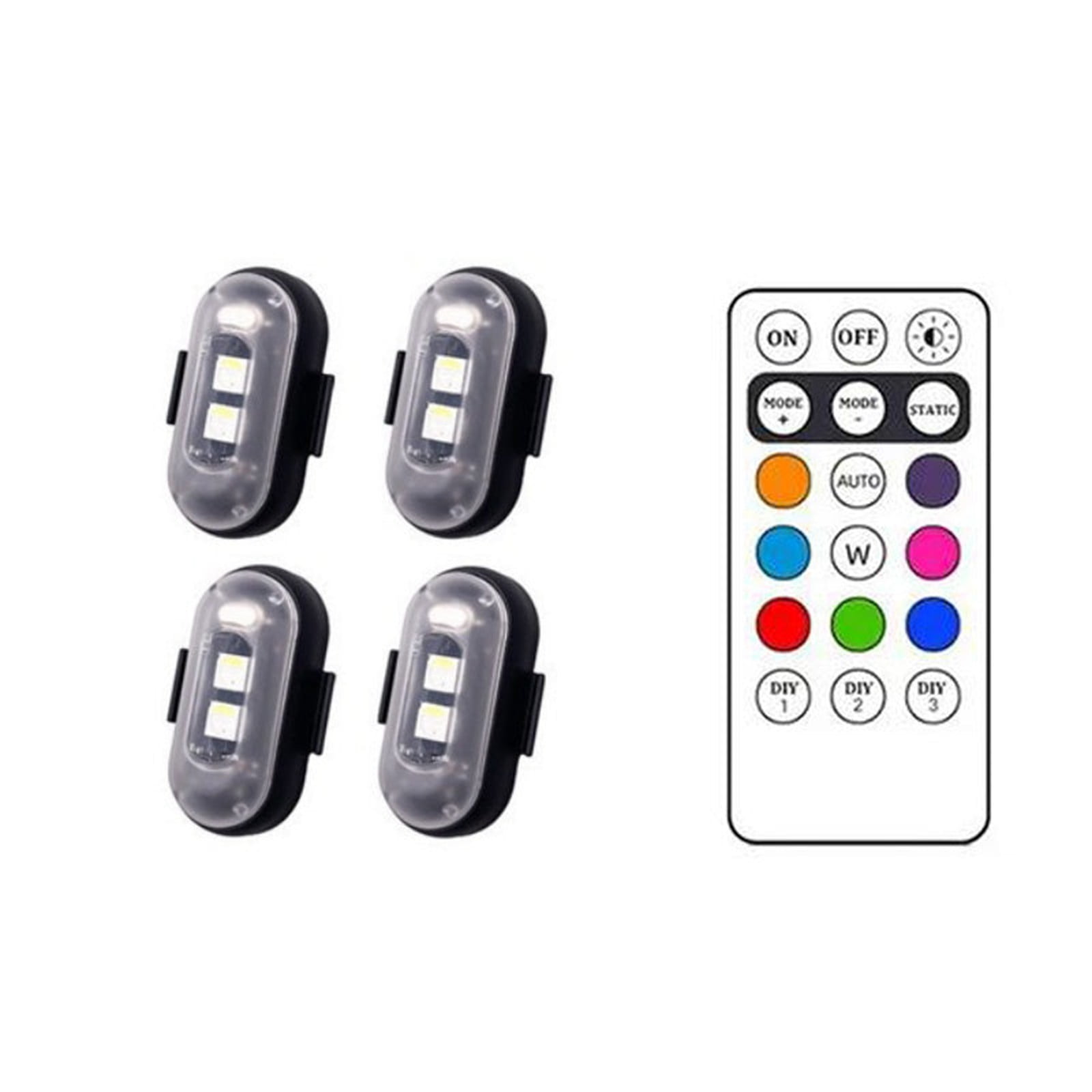CKDOHAPEL Remote Control Mode Colorful LED Flashing Lights Rechargeable ...