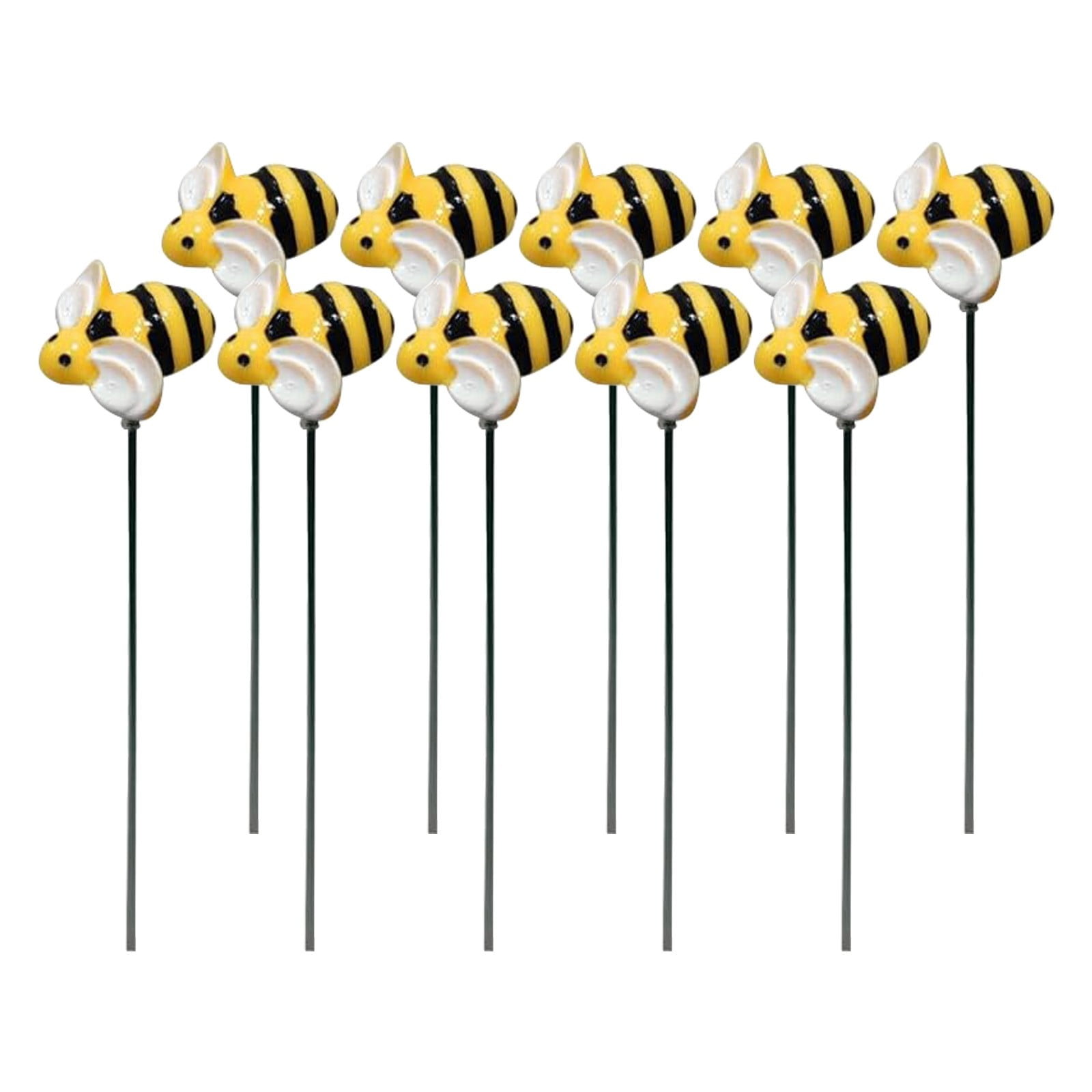 CKDOHAPEL Set of 10 Outdoor Garden Decorations Small Stakes for Yard ...