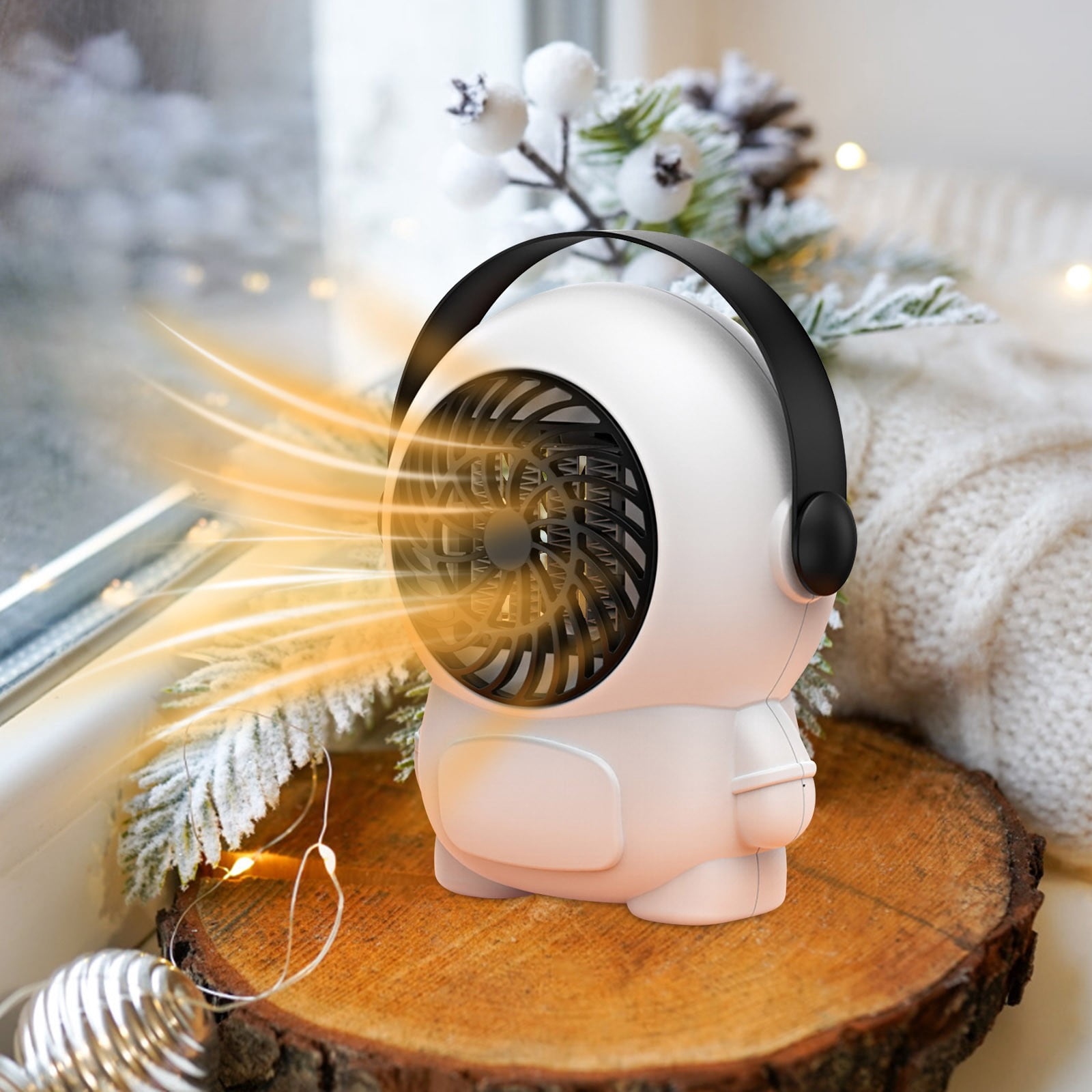 CKDOHAPEL Small Electric Space Heater Indoor Bedroom Mini Personal ...