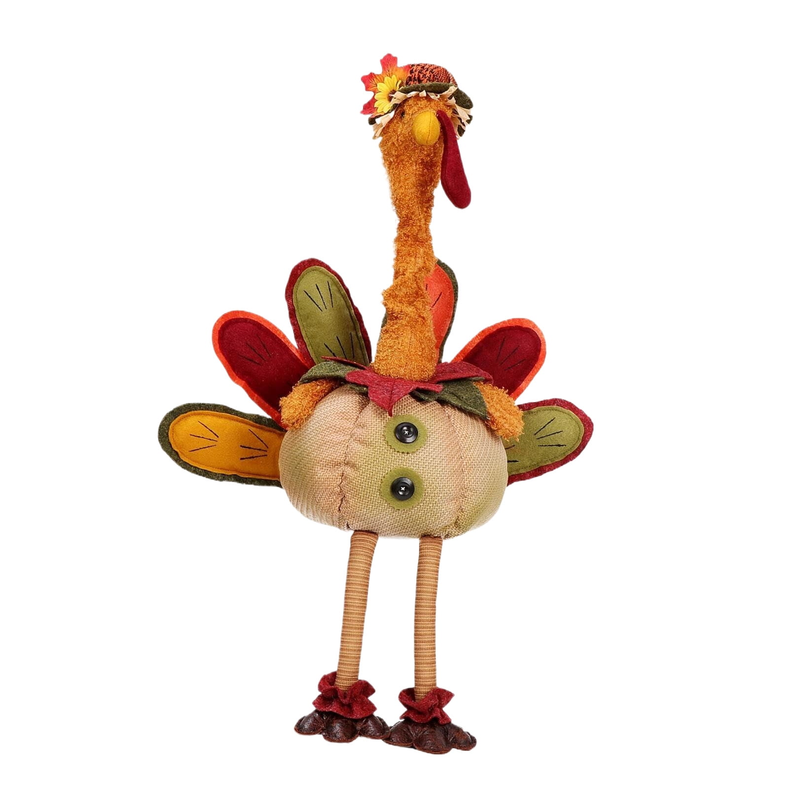CKDOHAPEL Stuffed Turkey Doll Figurines Thanksgiving Tabletop ...