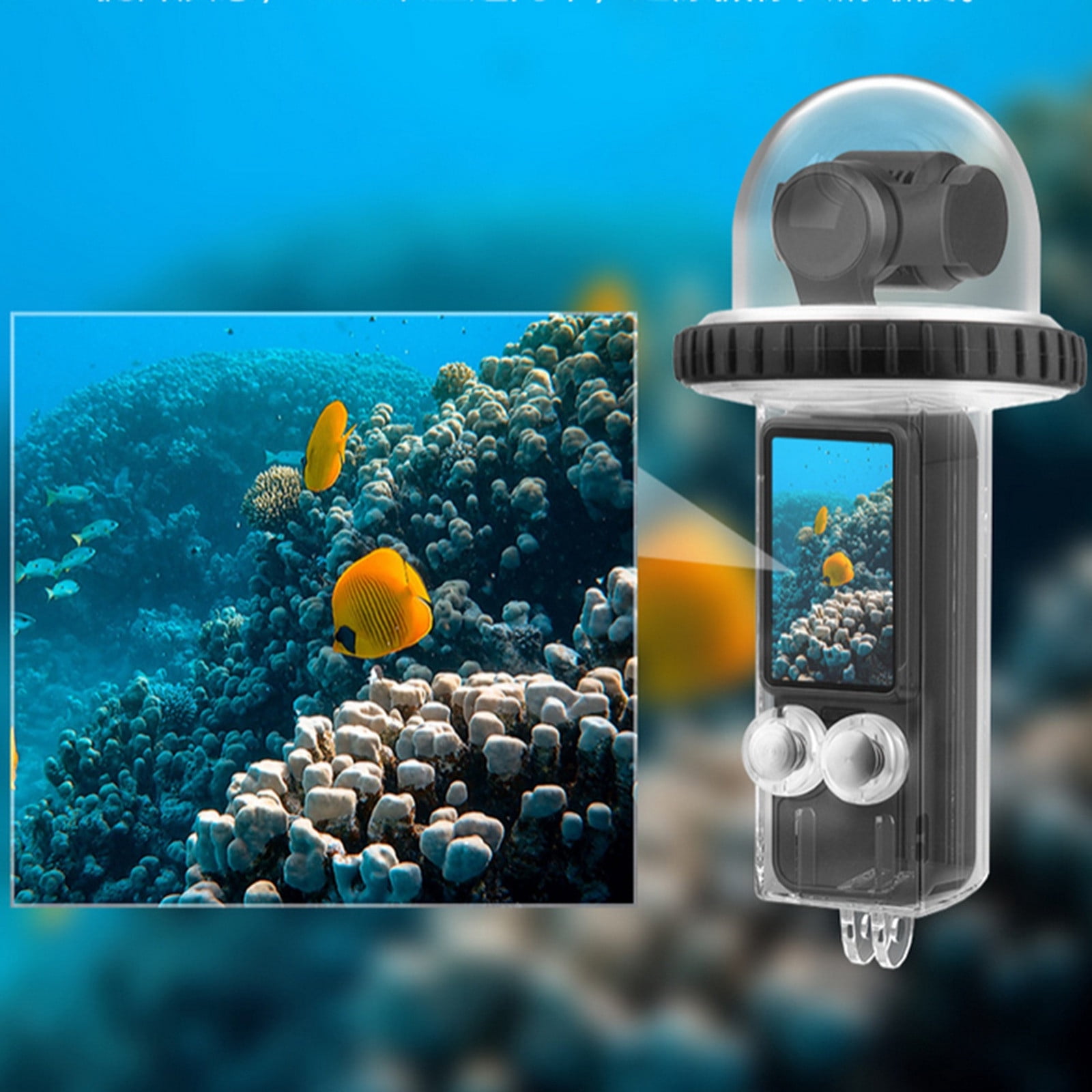 CKDOHAPEL Suitable for POCKET 3 Pan Tilt Camera 40 Meter Diving Shield ...