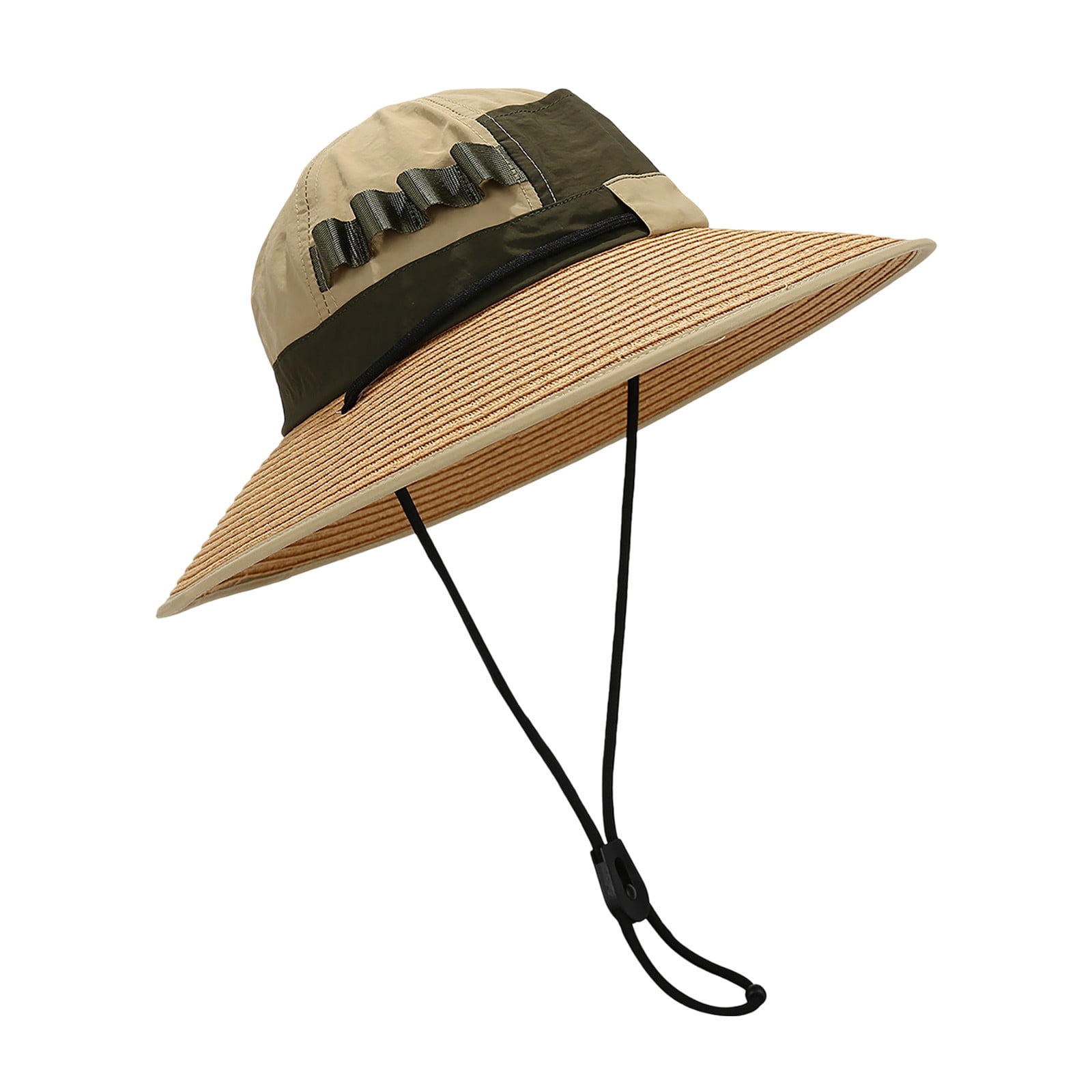 CKDOHAPEL Summer Colour Blocking Sun Hat Outdoor Outing Sports Leisure ...