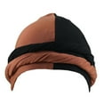 CKDOHAPEL Two Tone Vintage Turban Hat for Men Head Wraps Satin Lined ...