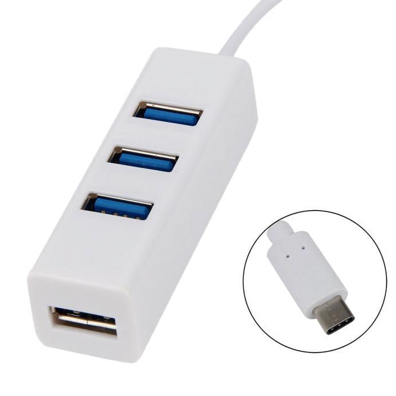 CKDOHAPEL Type-C to 4-Port USB 3. 0 Hub USB 3. 1 Adapter for PC Macbook ...