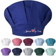 Hesroicy Breathable Unisex Chef Hat with Plaid Print and Chilli Pattern ...