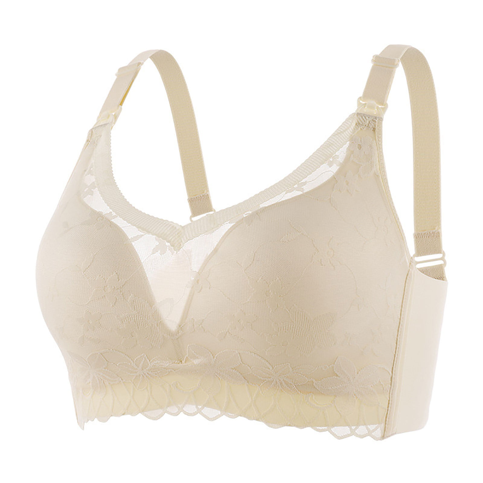 CKDOHAPEL Women Solid Maternity Open Button Breastfeeding Bra Pulls Up ...