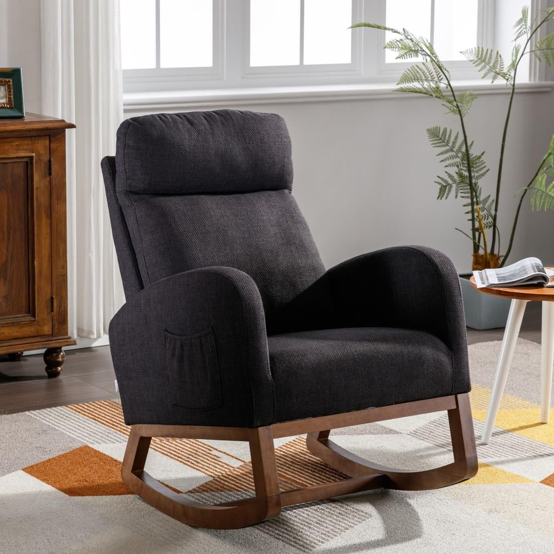 CKEASEAN Rocking Chair, Minimalist Glider Chairs, Rocking Chair with ...