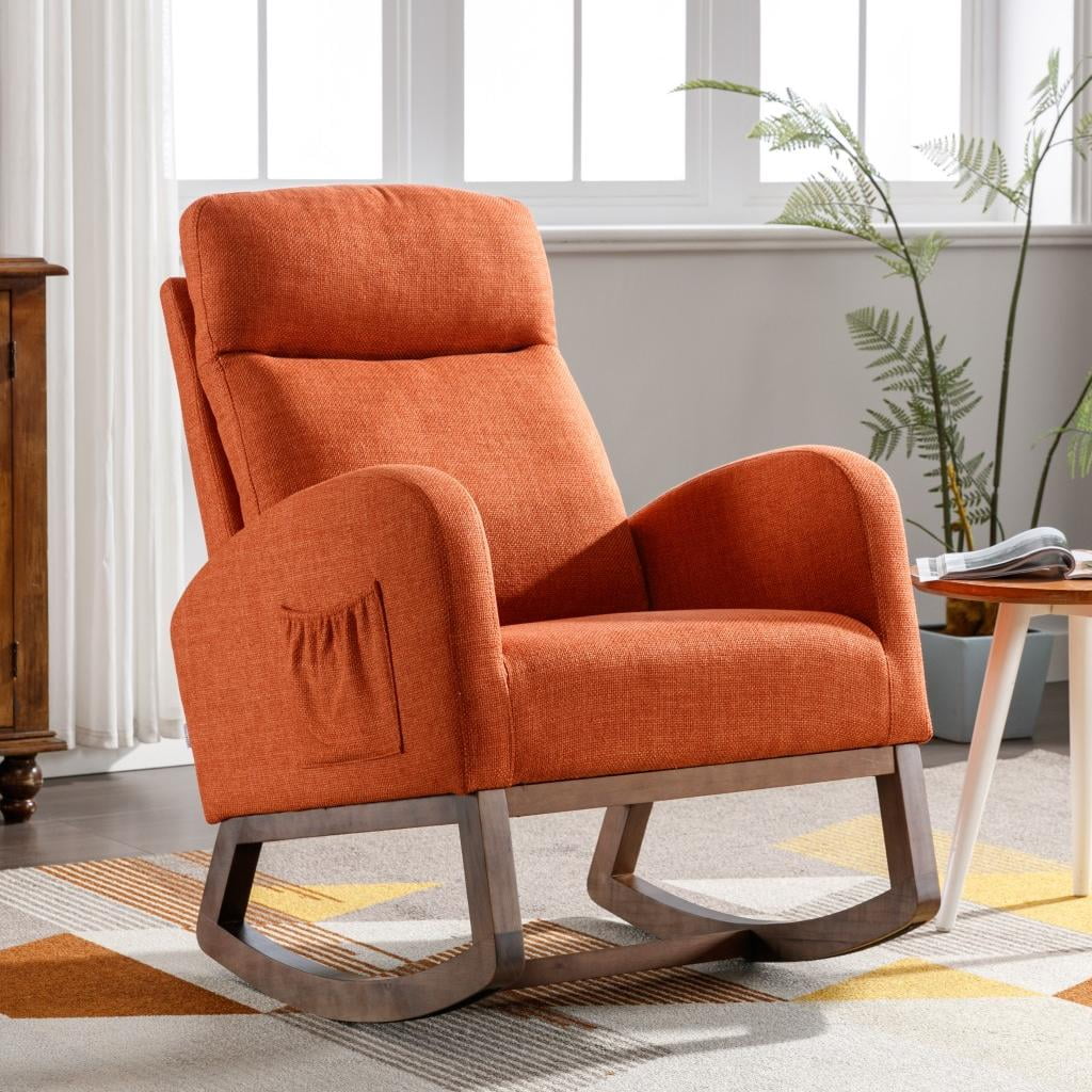 CKEASEAN Rocking Chair, Minimalist Glider Chairs, Rocking Chair with ...