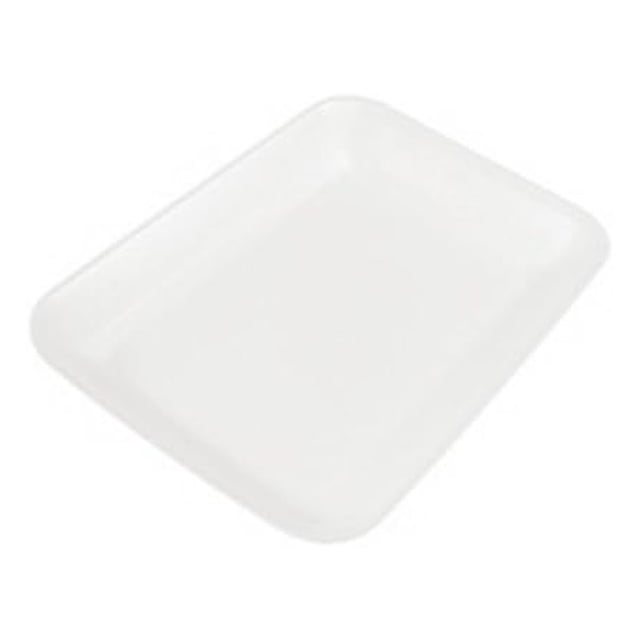 CKF 2W, 2 White Foam Meat Trays, Disposable Standard Supermarket Meat ...