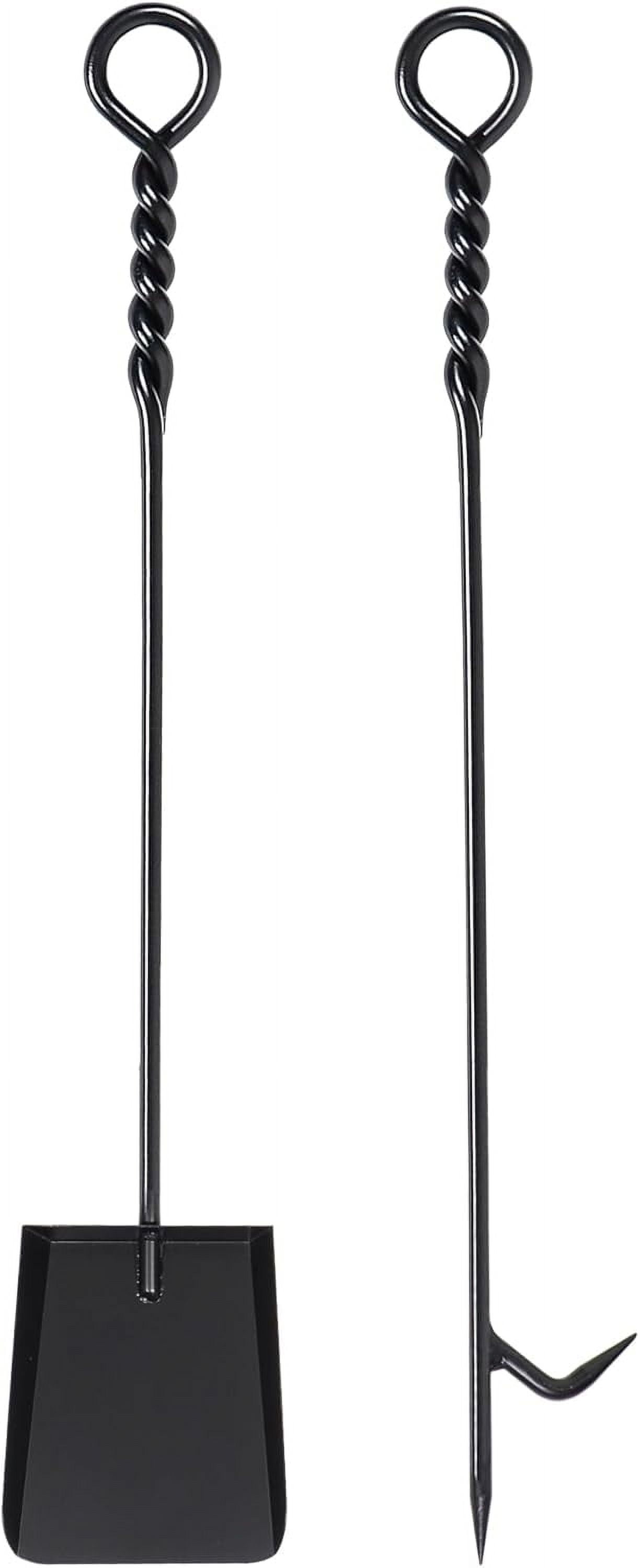 CKLT Fireplace Tools Set with 40inch Twisted Rope Design Fire Poker and ...