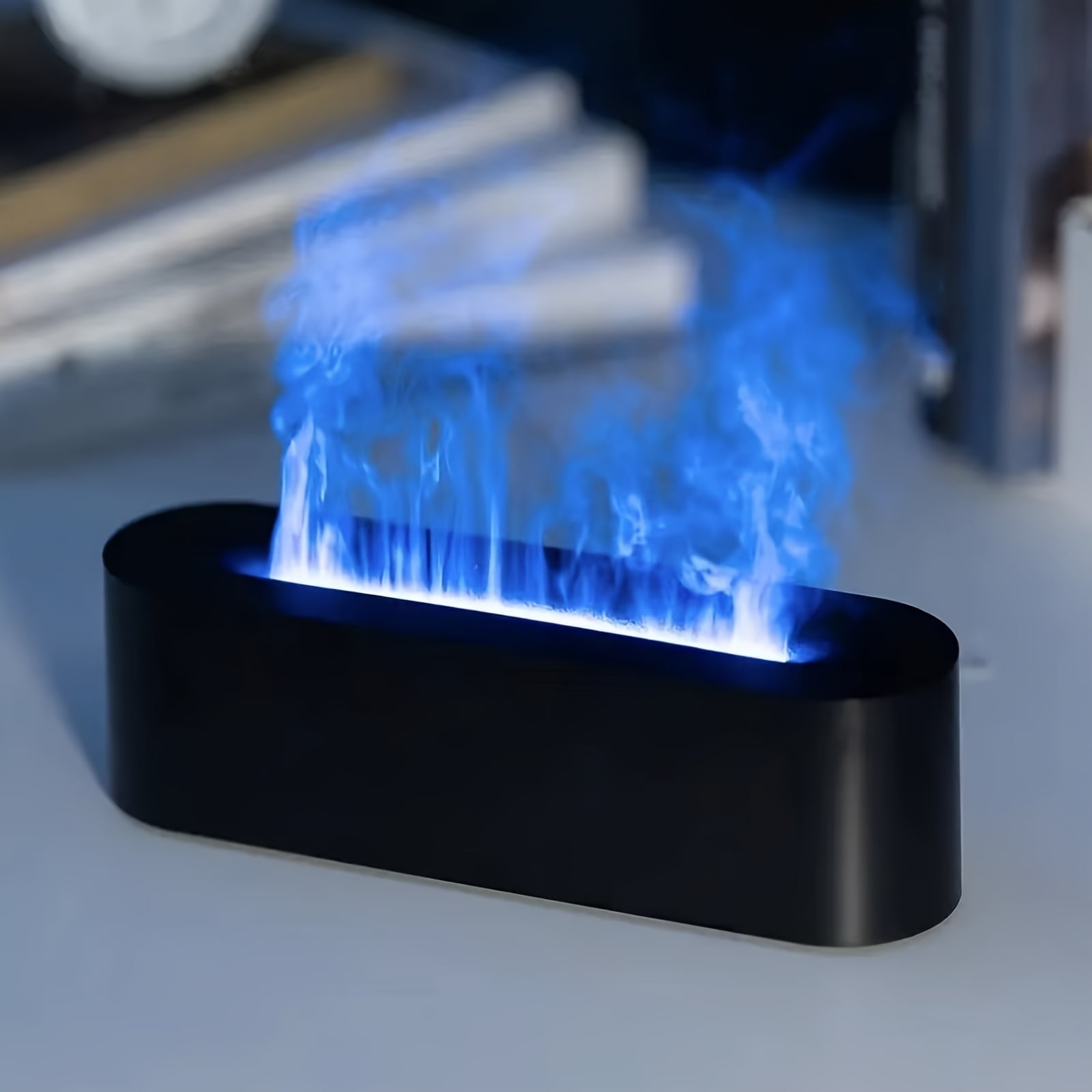 CKLXNGT Set Simulated Flame Air Humidifier With Colorful Atmosphere ...