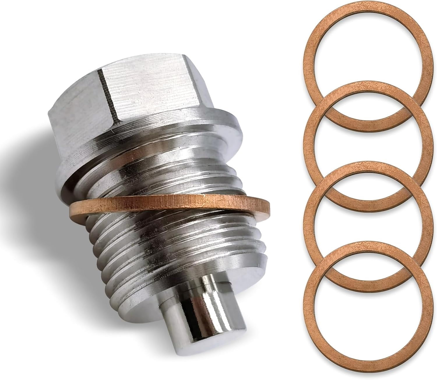 CKS 2PCS Oil pan screw stainless steel magnetic drain bolt oil drain ...