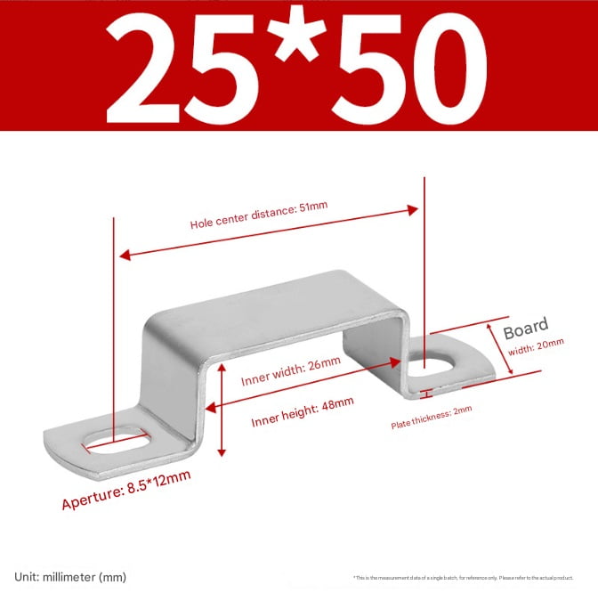 CKS Square pipe clamp 10 pack square rectangular pipe clamp stainless ...