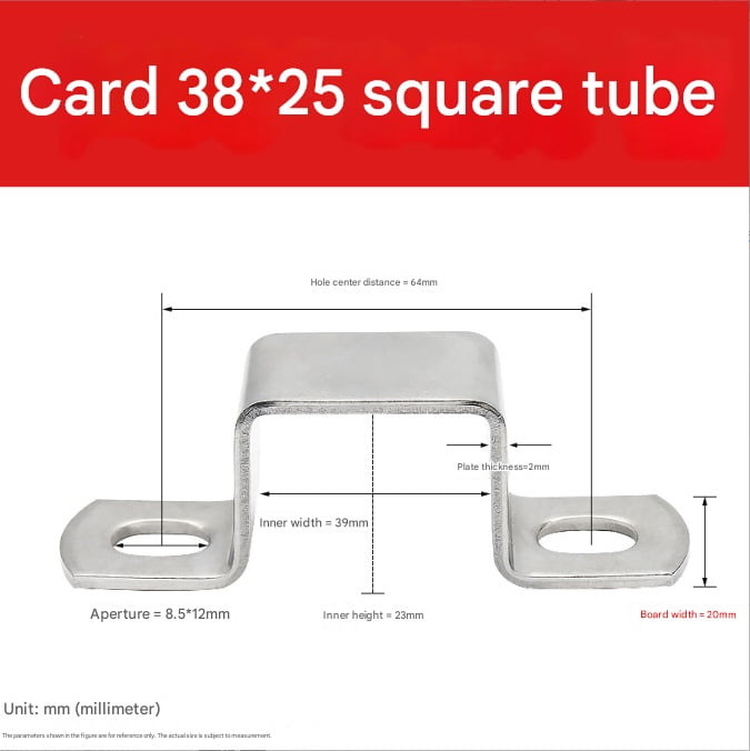 CKS Square pipe clamp 10 pack square rectangular pipe clamp stainless ...