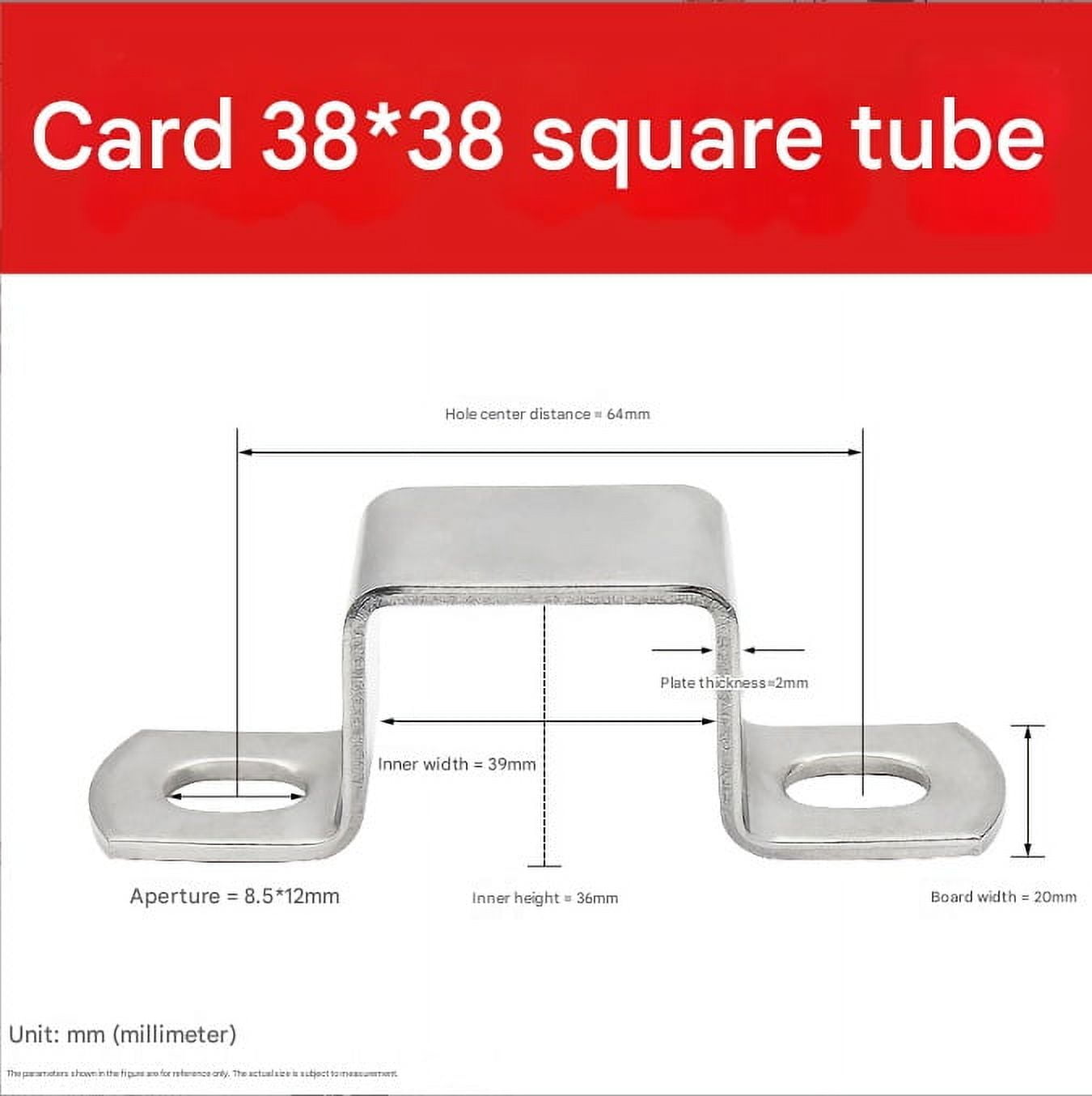 CKS Square pipe clamp 10 pack square rectangular pipe clamp stainless ...