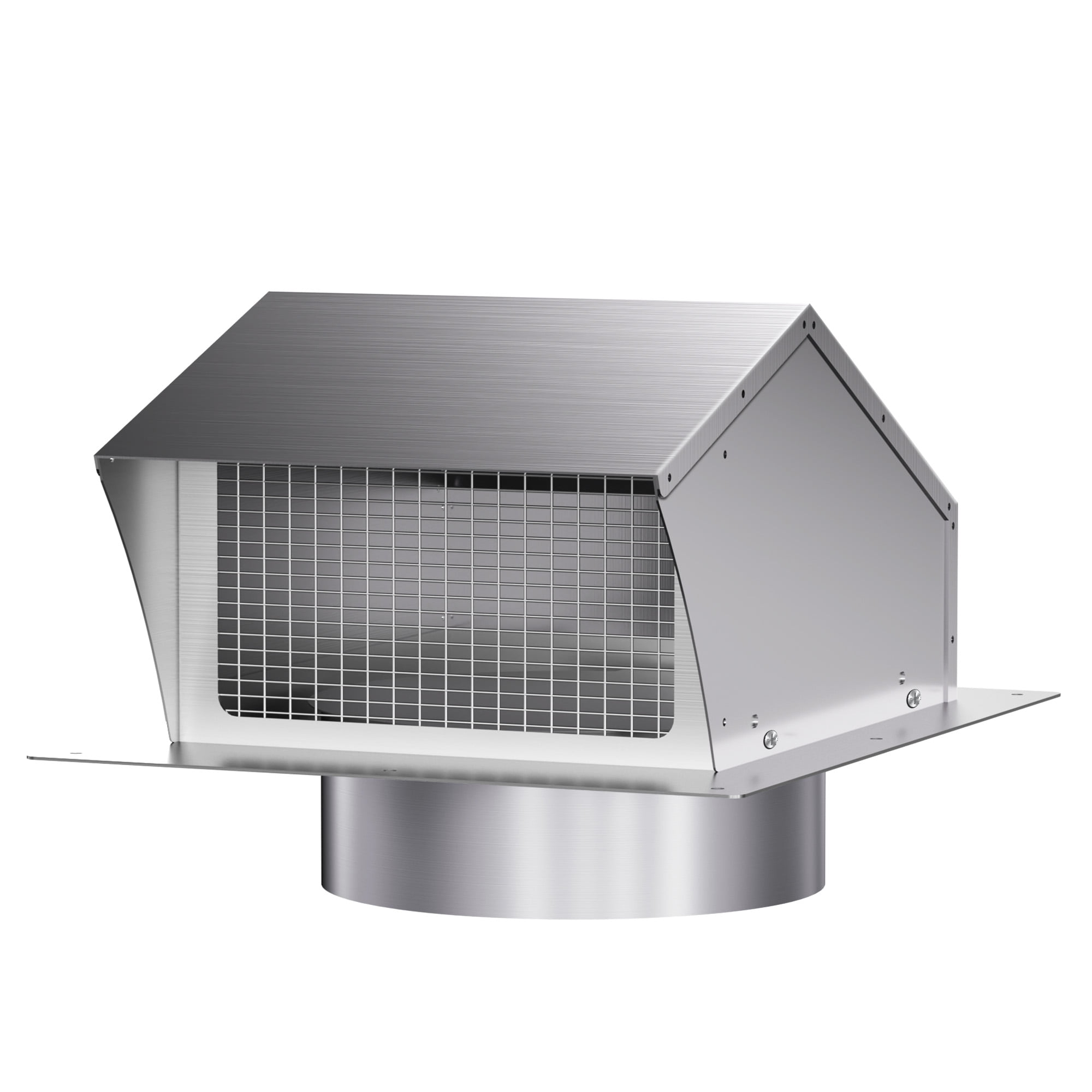 CKSFAN 10 Inch Stainless Steel Removable Roof Vent Cap with Damper ...