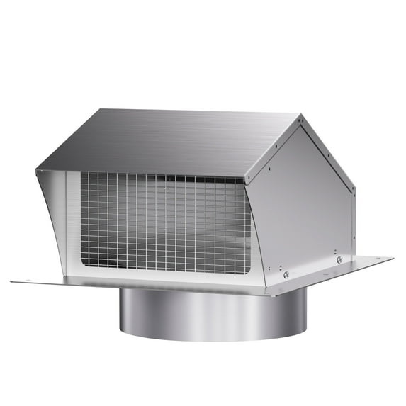 CKSFAN, Stainless Steel Roof Vent Cap, 10 Inch, with Damper - Walmart.com