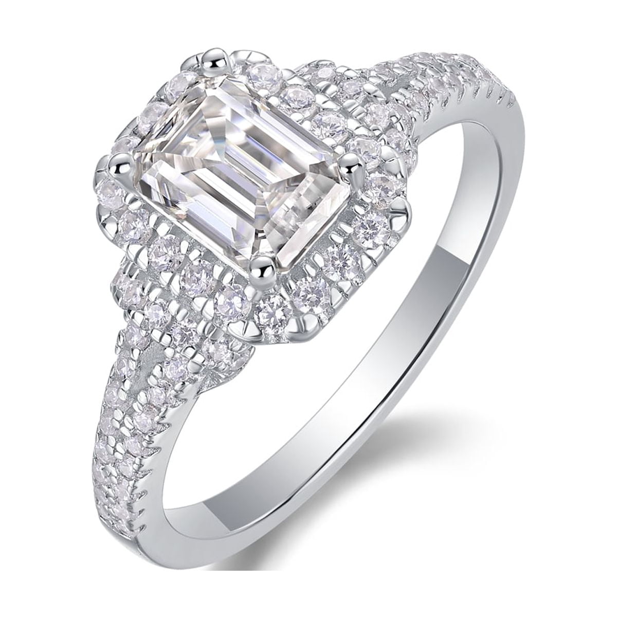 CKT Fine Jewelry 925 Sterling Silver Plated with 18K White Gold Heart ...